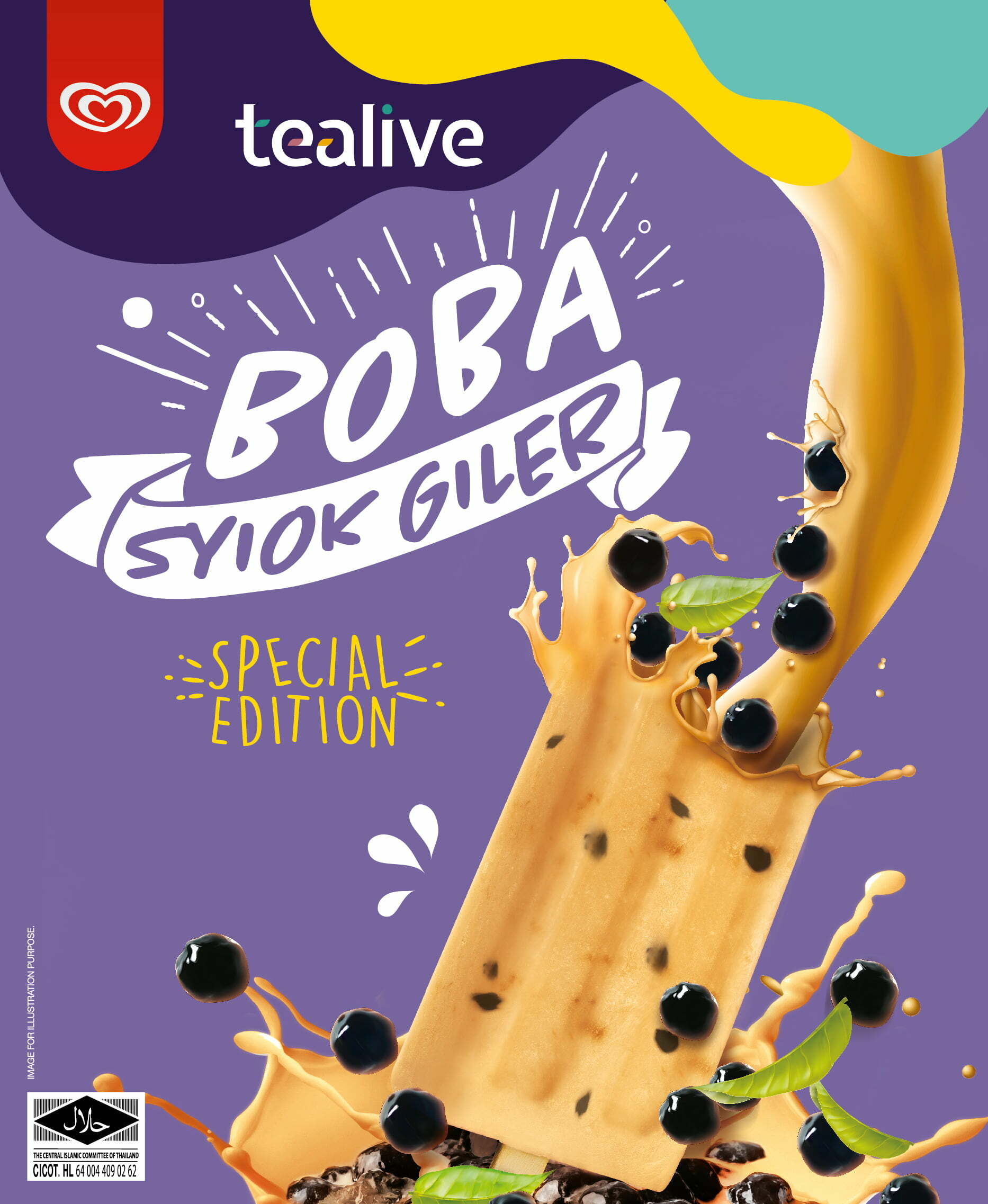 Tealive Boba Ice Cream -Wall’s Special Edition Tidak Kira Tempat/Waktu