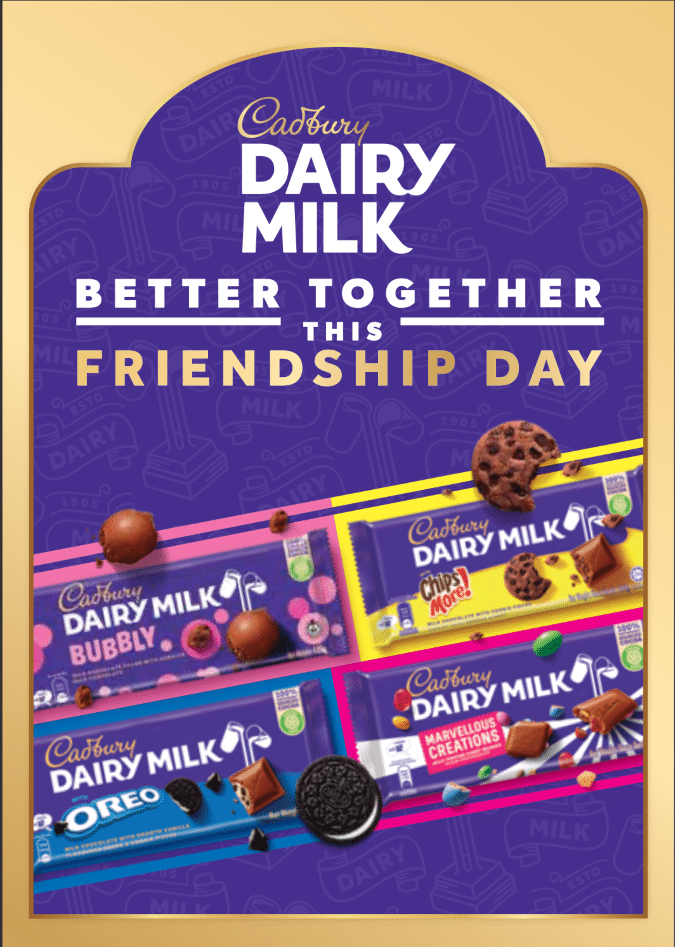 Cadbury Dairy Milk Celebrates Friendships With Its Special Variants