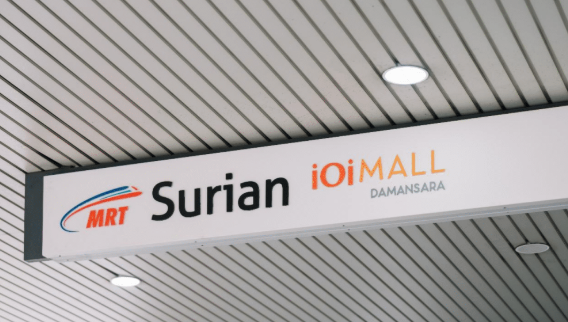 MRT SURIAN IOI MALL DAMANSARA IS THE NEW RENAMED MRT